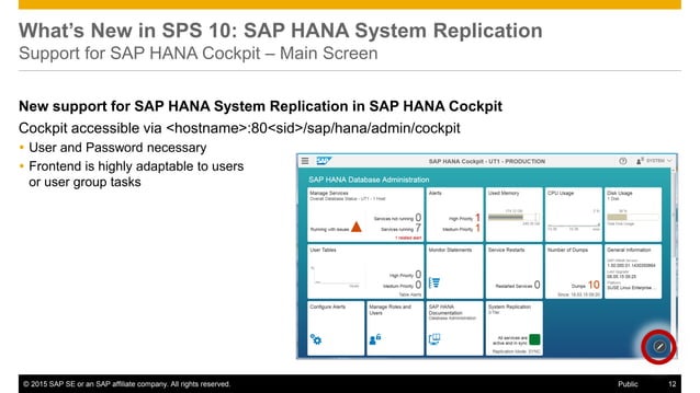 SAP HANA SPS10- Scale-Out, High Availability and Disaster Recovery | PDF