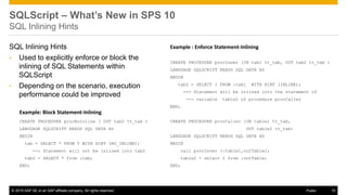 SAP HANA SPS10- SQLScript | PPT