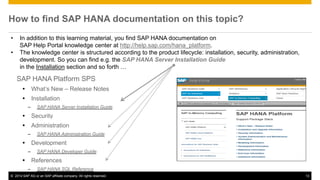 SAP HANA SPS10- SQLScript | PPT