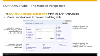 Sap hana studio_overview | PDF
