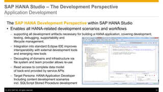 Sap hana studio_overview | PDF