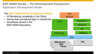 Sap hana studio_overview | PDF