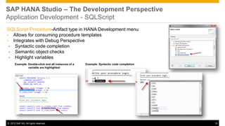 Sap hana studio_overview | PDF