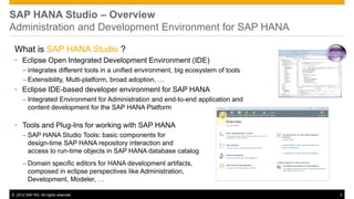 Sap hana studio_overview | PDF