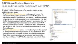 Sap hana studio_overview | PDF