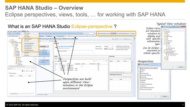 Sap hana studio_overview | PPT