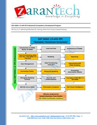 Sap hana training | PDF | Databases | Computer Software and Applications