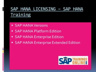 Sap hana training | PPT