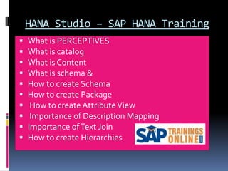 Sap hana training | PPT