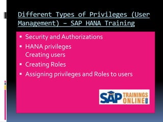 Sap hana training | PPT