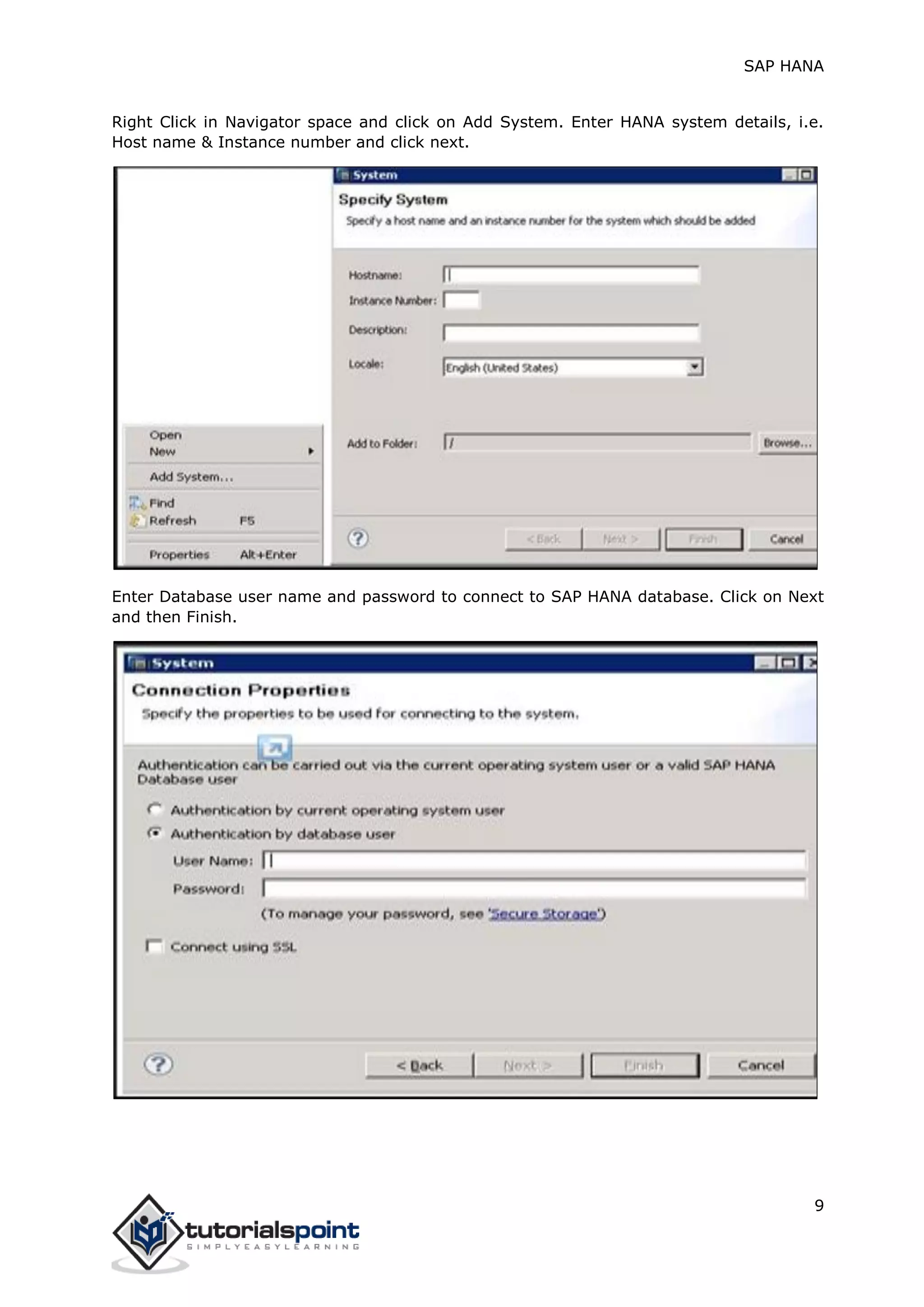 Sap hana tutorial | PDF