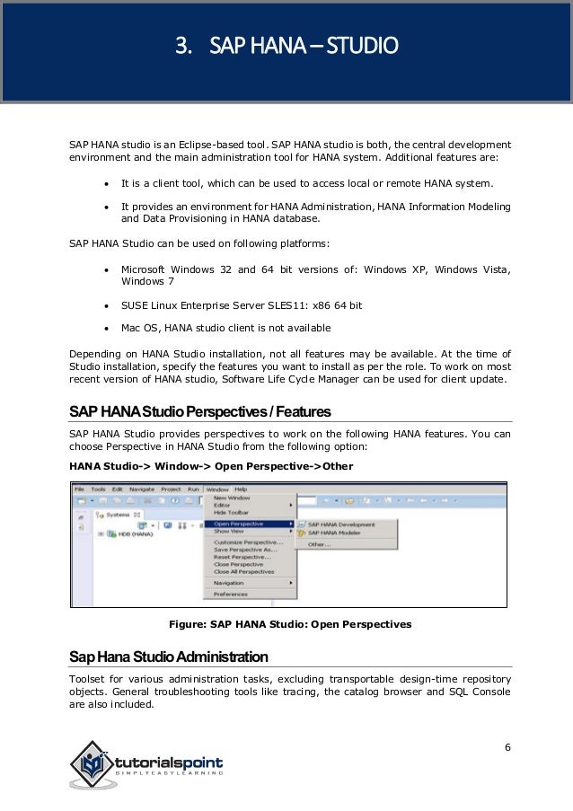 Sap hana studio tutorial 19 - taskkasap