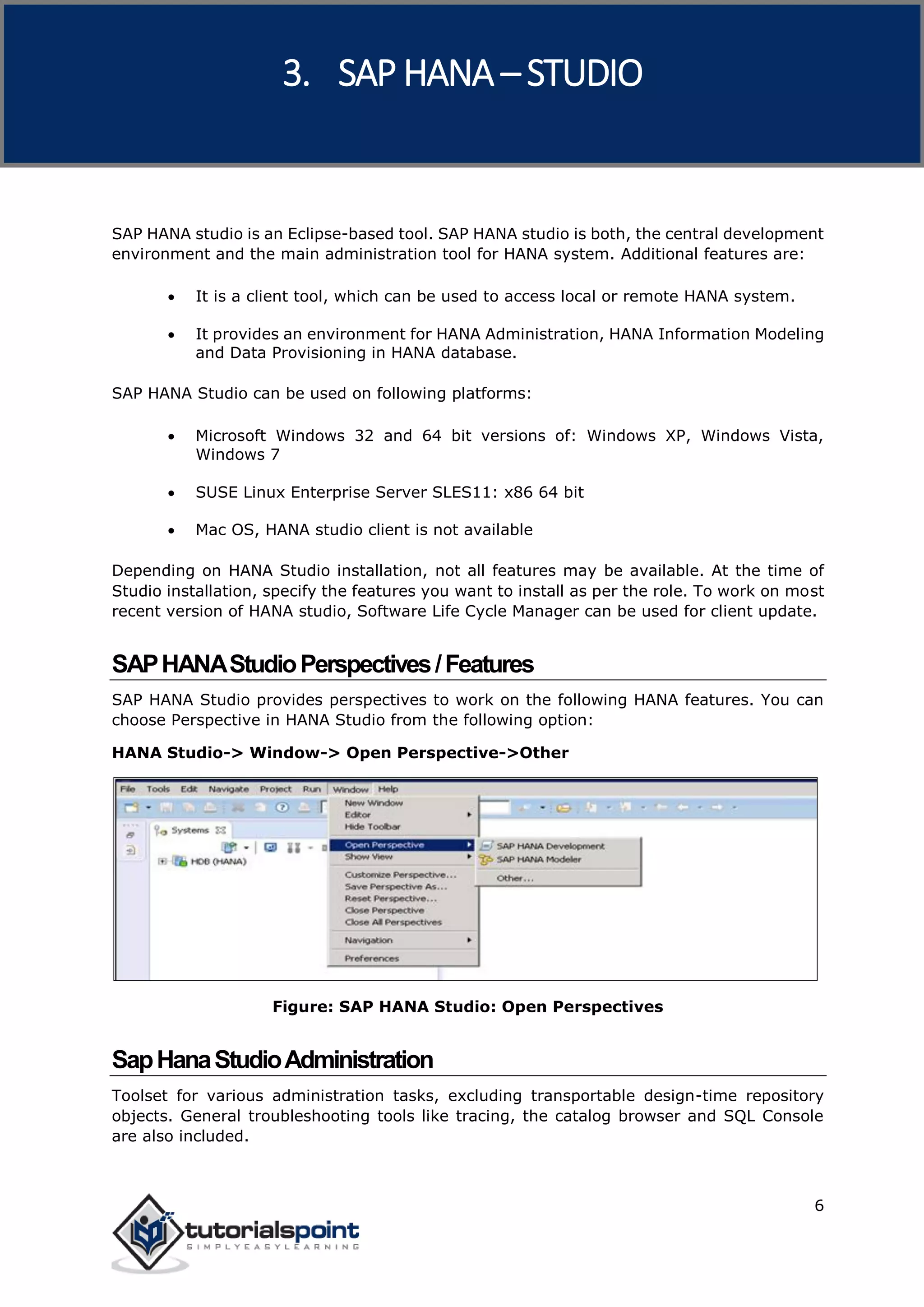 Sap hana tutorial | PDF