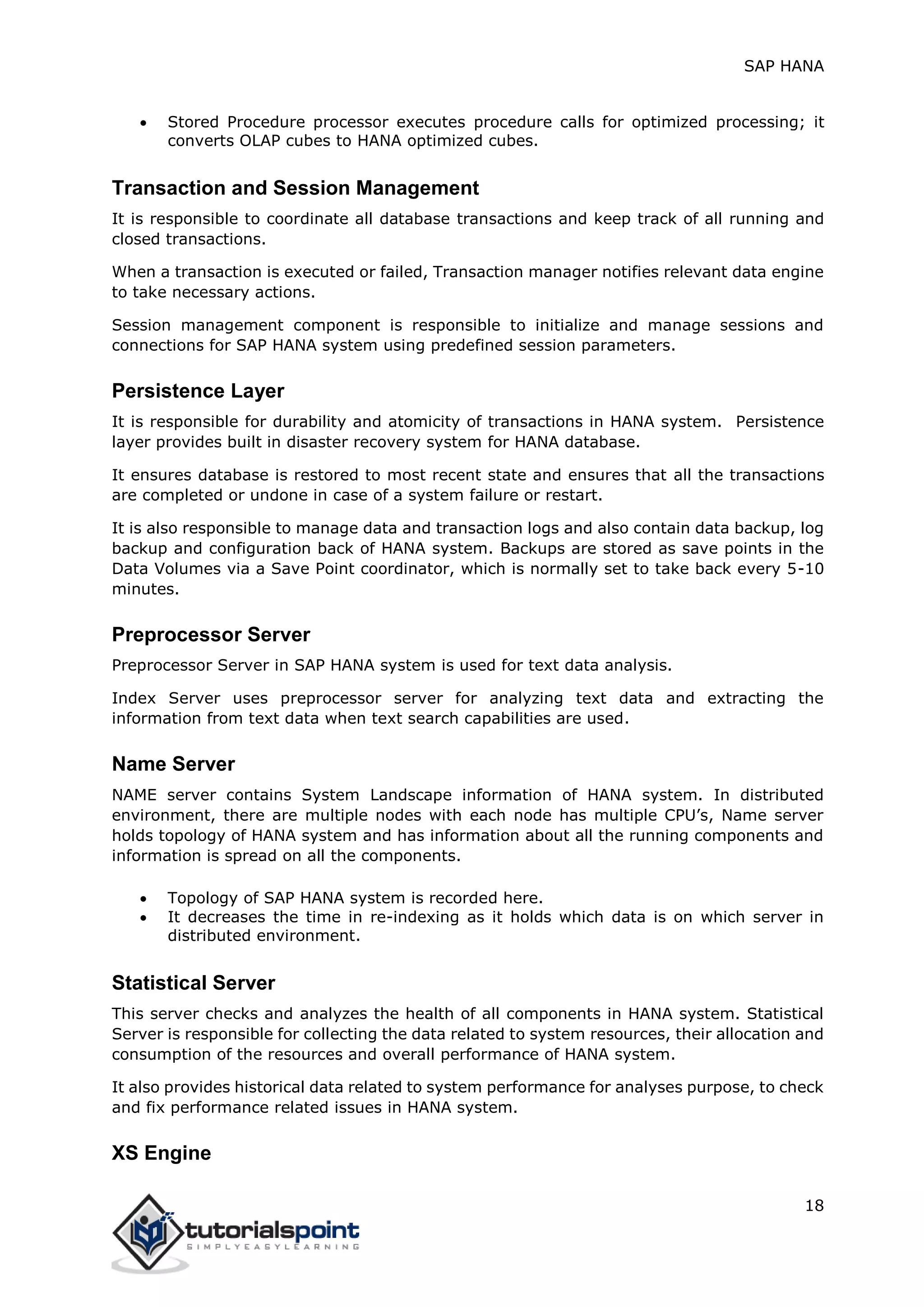 Sap hana tutorial | PDF