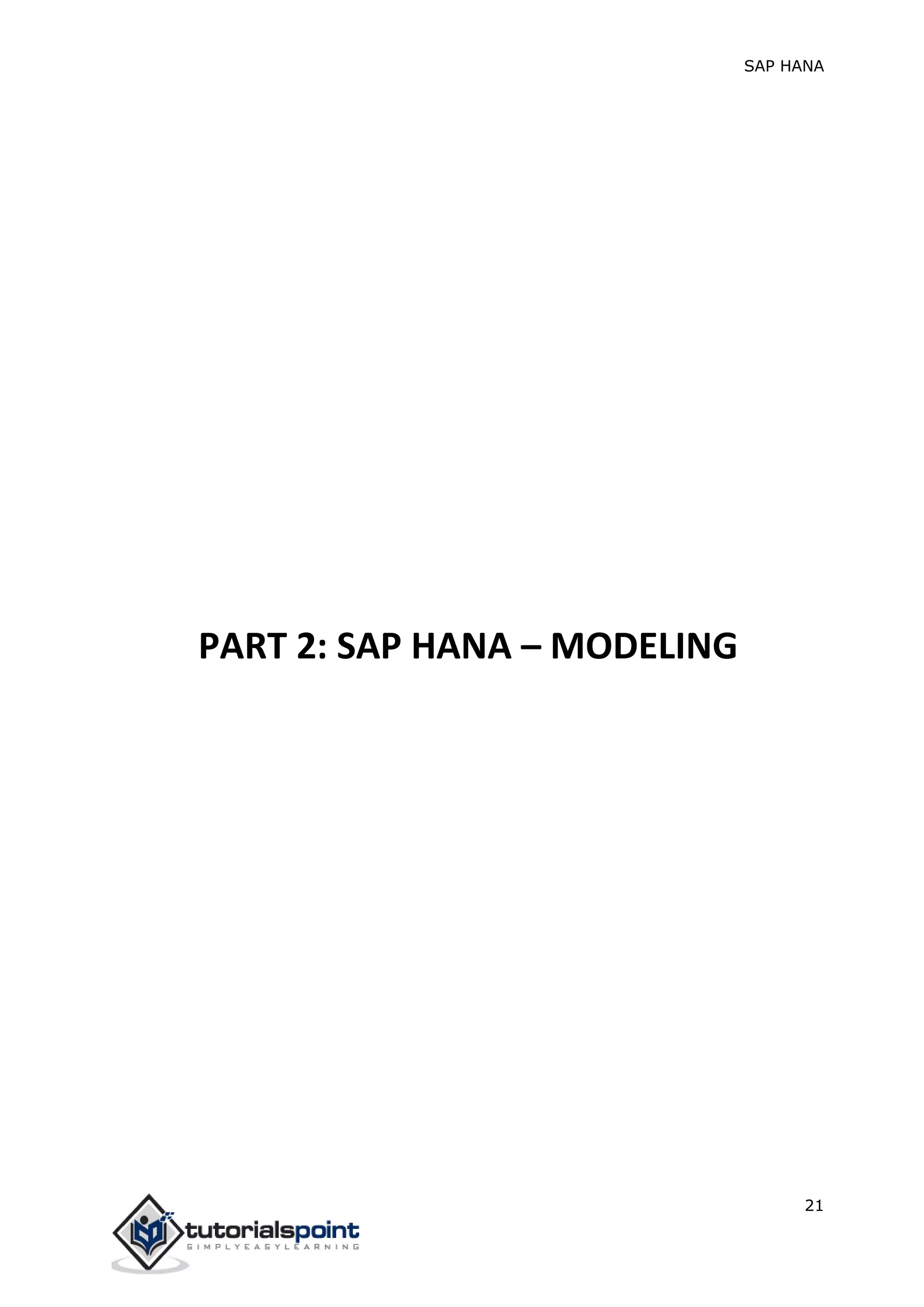 Sap hana tutorial | PDF