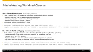 SAP HANA SPS10- Workload Management | PDF