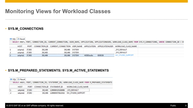 SAP HANA SPS10- Workload Management | PDF | Operating Systems | Computer Software and Applications