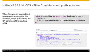 SAP HANA SPS10- Extended Application Services (XS) Programming Model | PPT