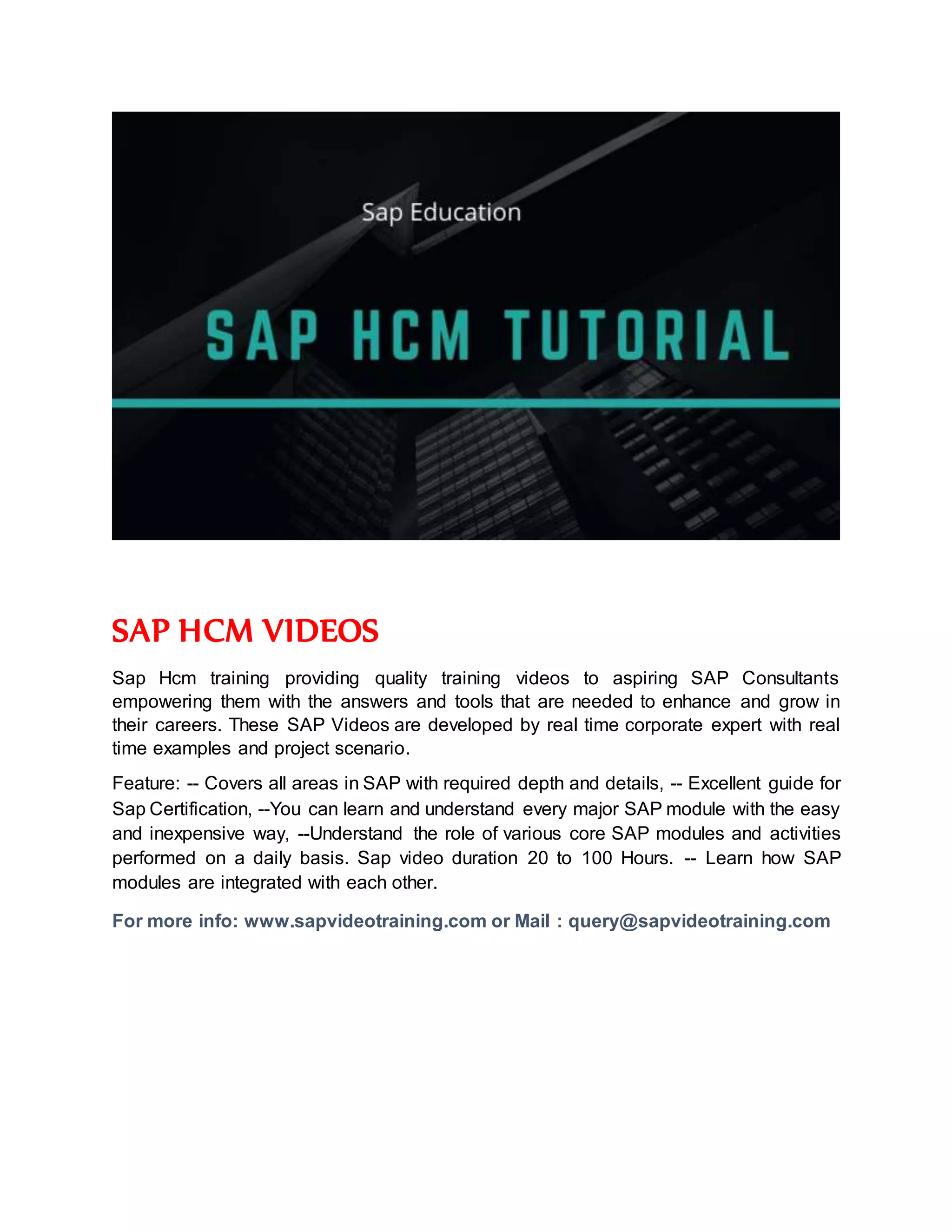 SAP HCM | DOCX
