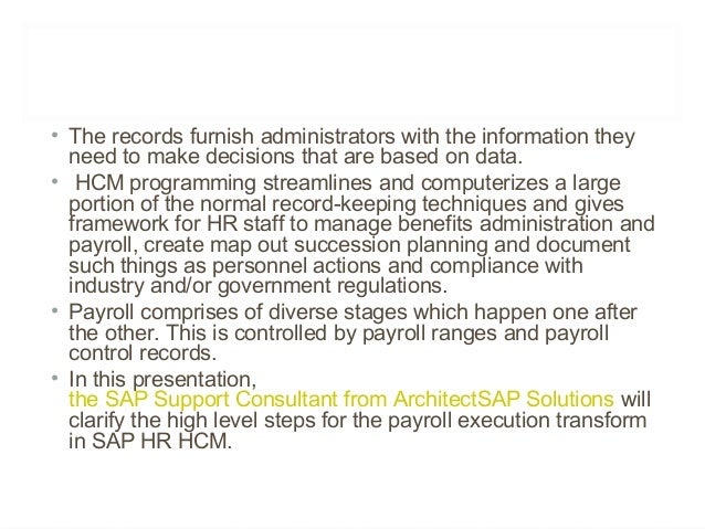 SAP HCM Payroll Process - BAsic Concepts.