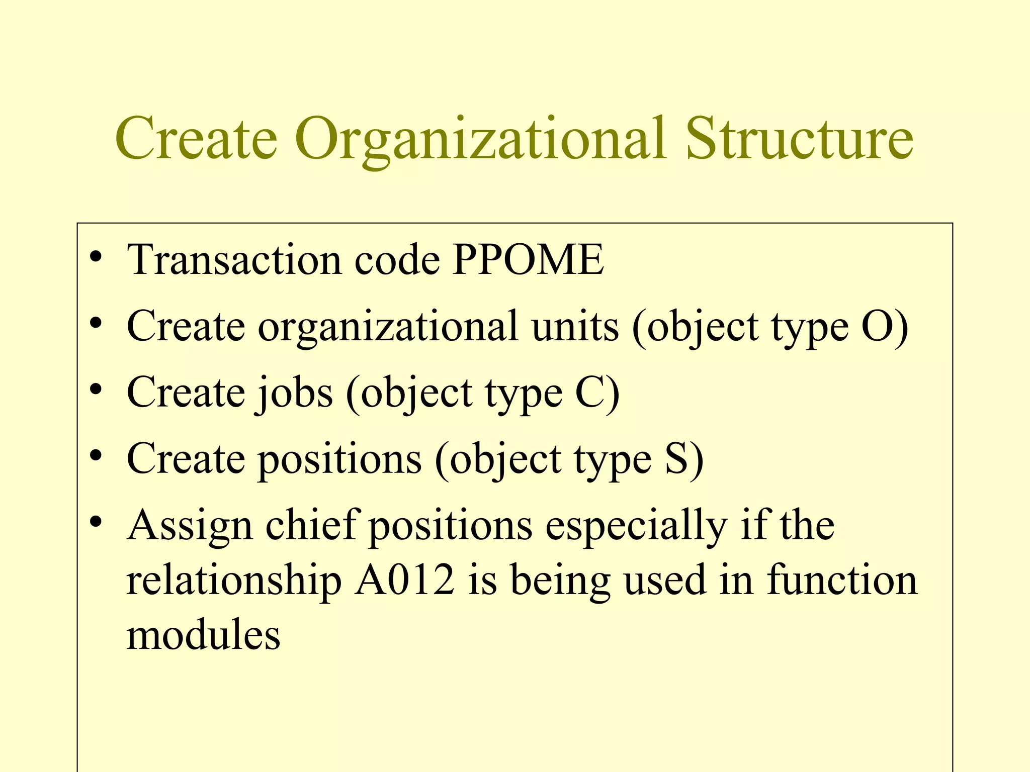 SAP HCM Structural Authorization Overview Presentation | PPT