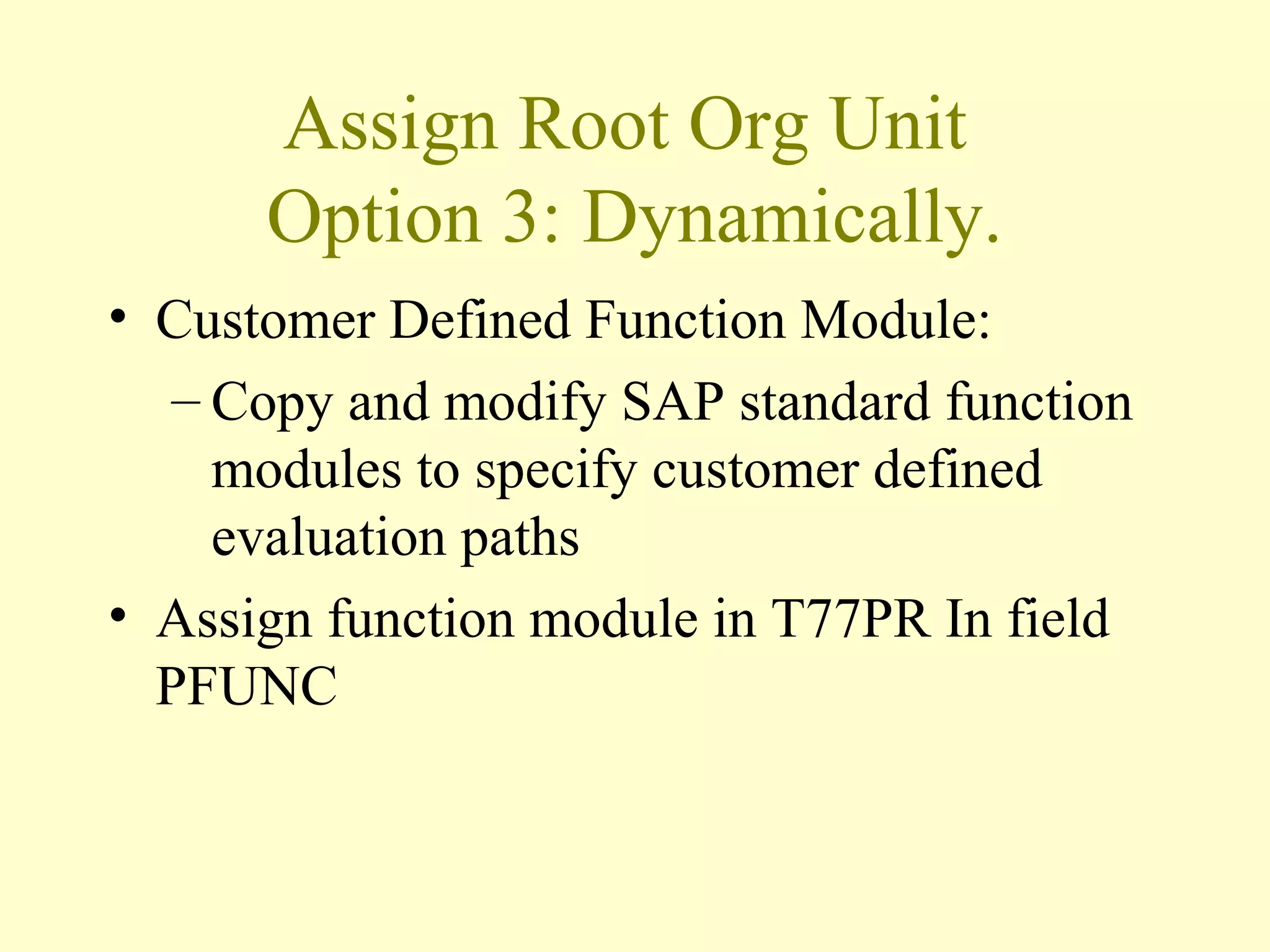 SAP HCM Structural Authorization Overview Presentation | PPT