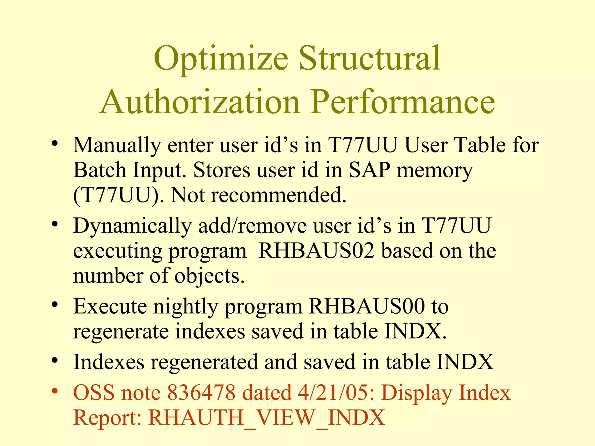 SAP HCM Structural Authorization Overview Presentation | PPT