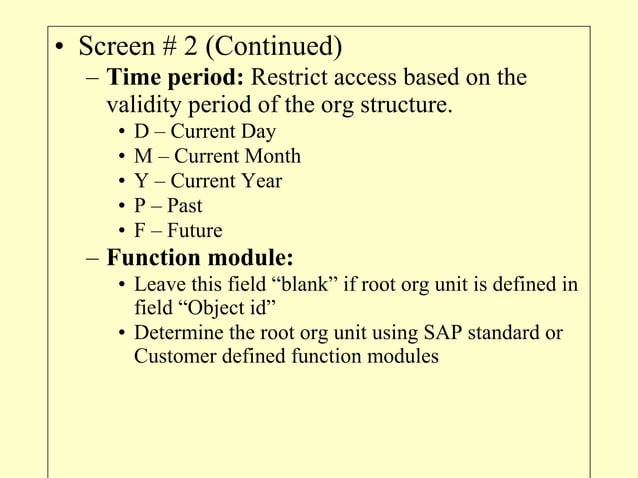 Sap Hcm Structural Authorization Overview Presentation Ppt