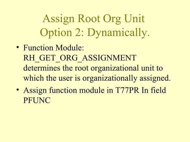 Sap Hcm Structural Authorization Overview Presentation Ppt