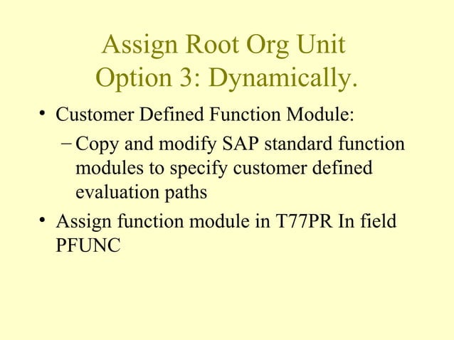 Sap Hcm Structural Authorization Overview Presentation Ppt