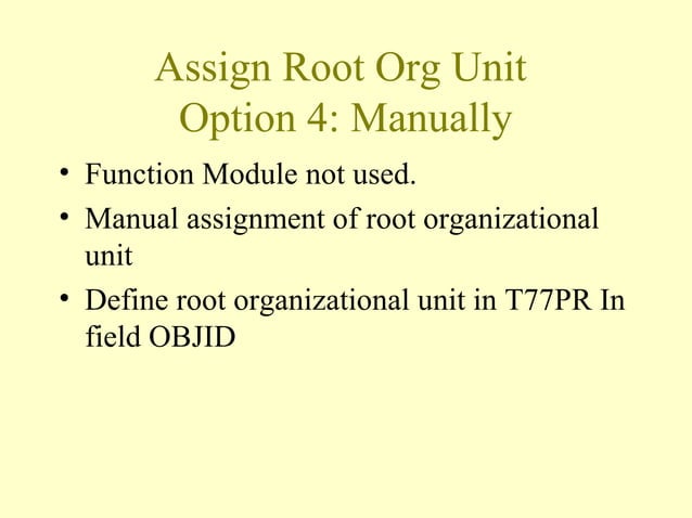 Sap Hcm Structural Authorization Overview Presentation Ppt
