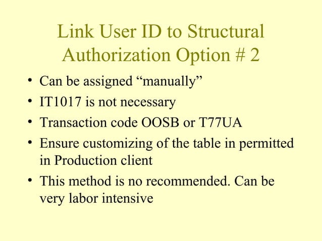 Sap Hcm Structural Authorization Overview Presentation Ppt