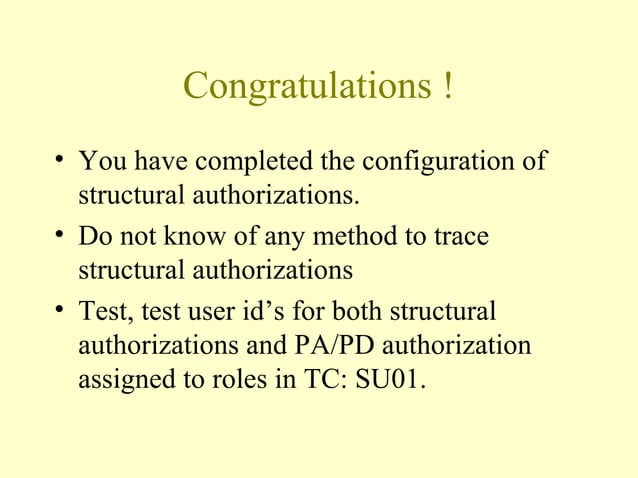Sap Hcm Structural Authorization Overview Presentation Ppt