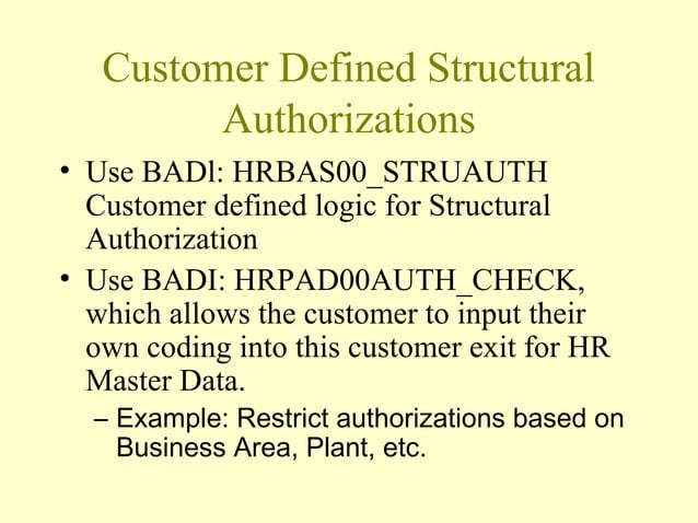 Sap Hcm Structural Authorization Overview Presentation Ppt