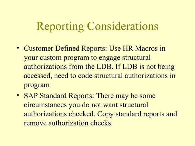 Sap Hcm Structural Authorization Overview Presentation Ppt