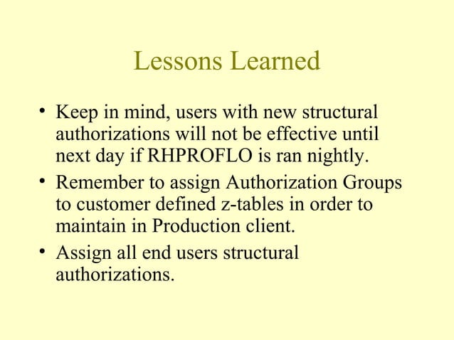 Sap Hcm Structural Authorization Overview Presentation Ppt