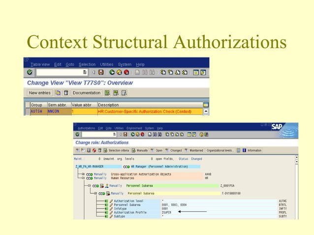 Sap Hcm Structural Authorization Overview Presentation Ppt