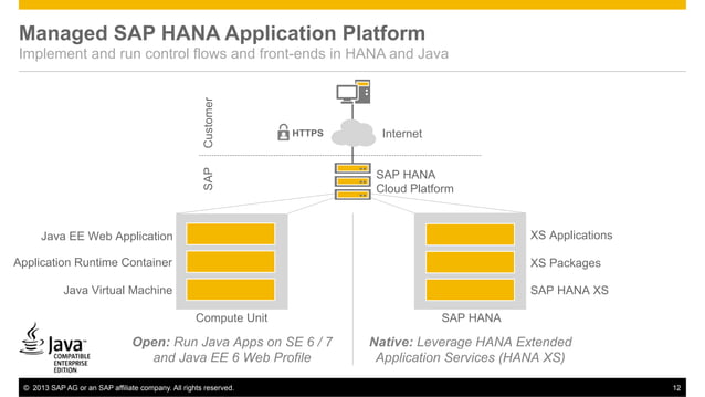 SAP HANA Cloud Platform - Overview | PPT