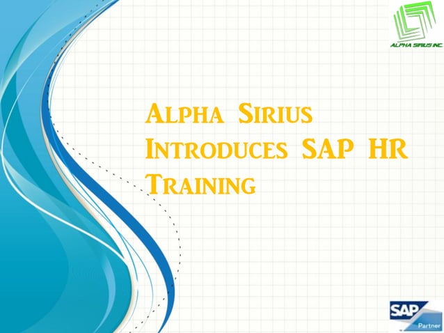 SAP HR/HCM Training by Alpha Sirius Inc. | PDF