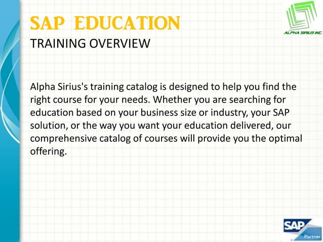 SAP HR/HCM Training by Alpha Sirius Inc. | PDF