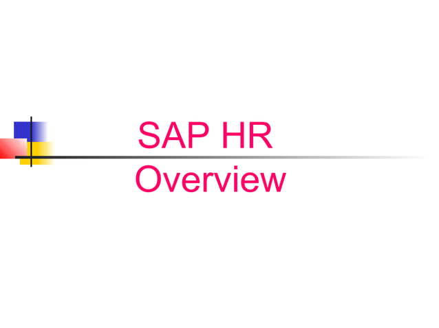 SAP HR - PPT | PPT | Human Resources | Business