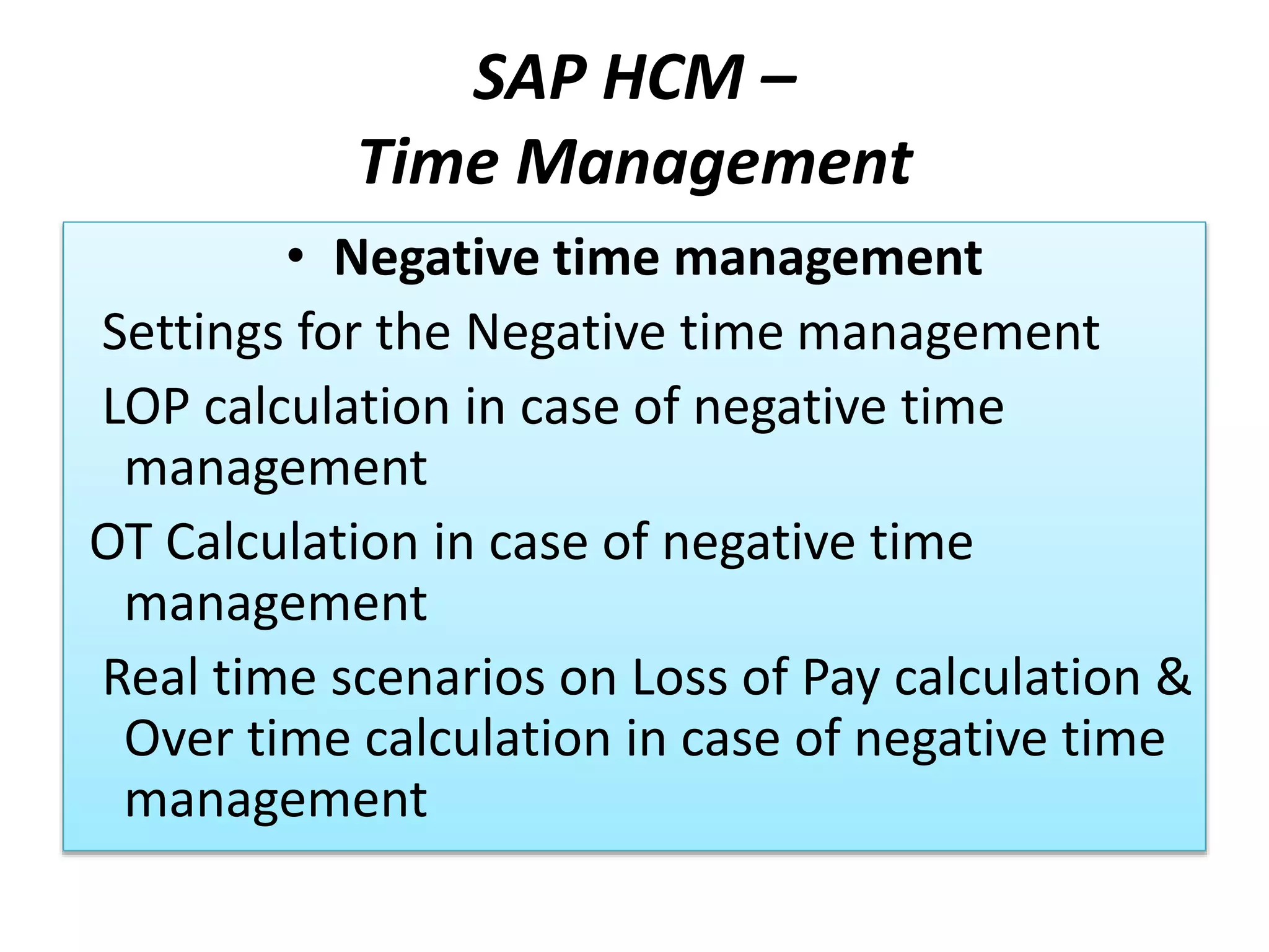 SAP HR / HCM Advance Level Training Demo | PPTX
