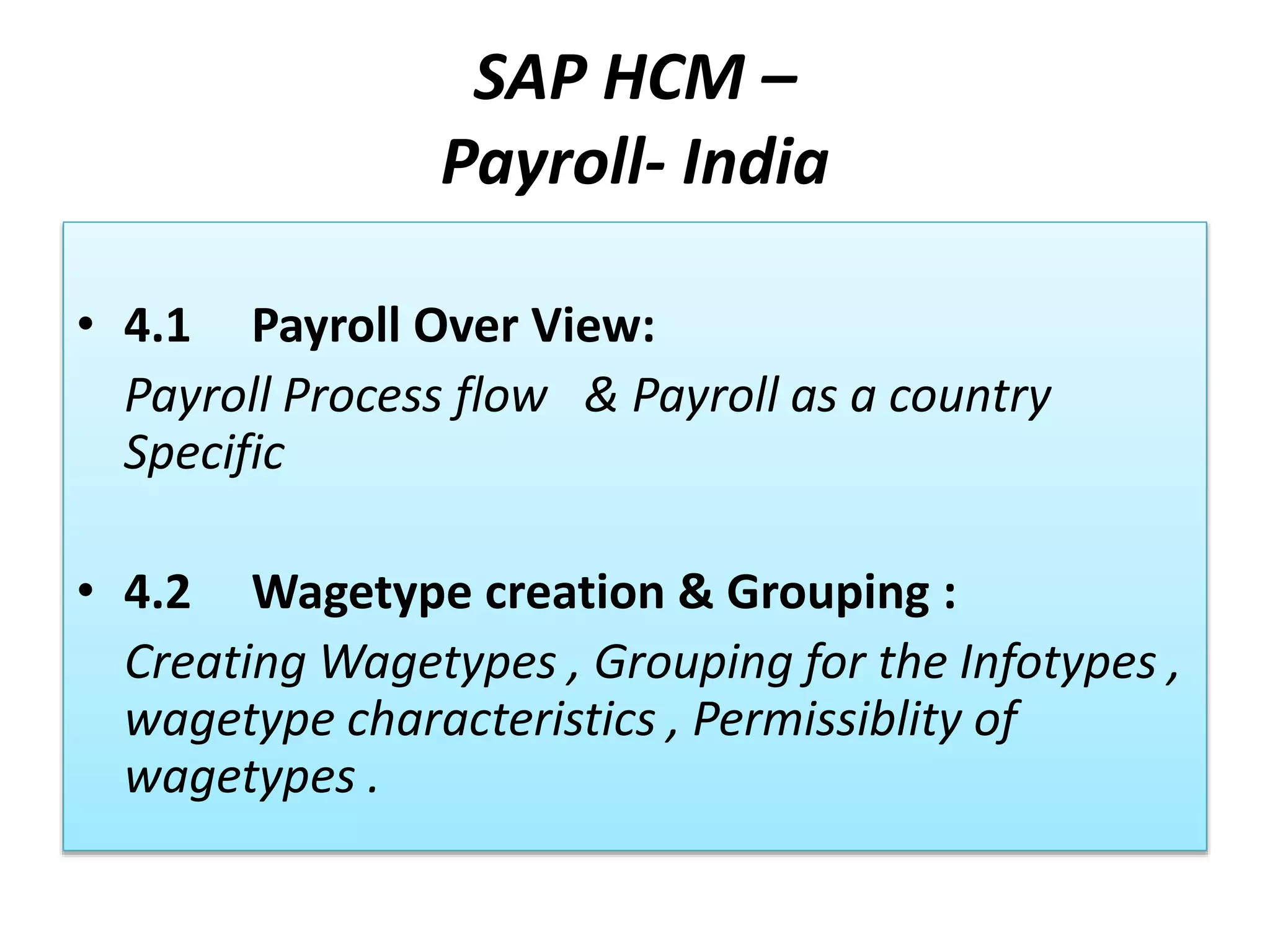 SAP HR / HCM Advance Level Training Demo | PPTX