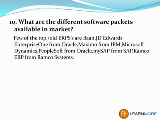 SAP HR AND HCM Interview questions | PPTX