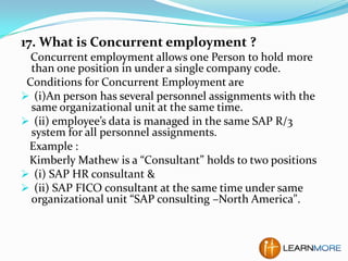SAP HR AND HCM Interview questions | PPTX