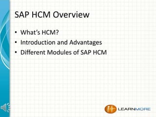 SAP HCM Consultant | PPTX