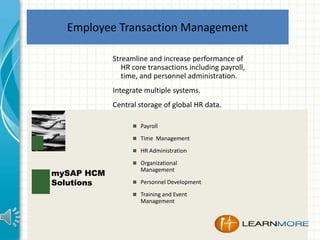 SAP HCM Consultant | PPTX