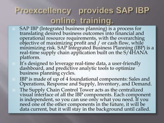 Sap ibp online training | PPTX
