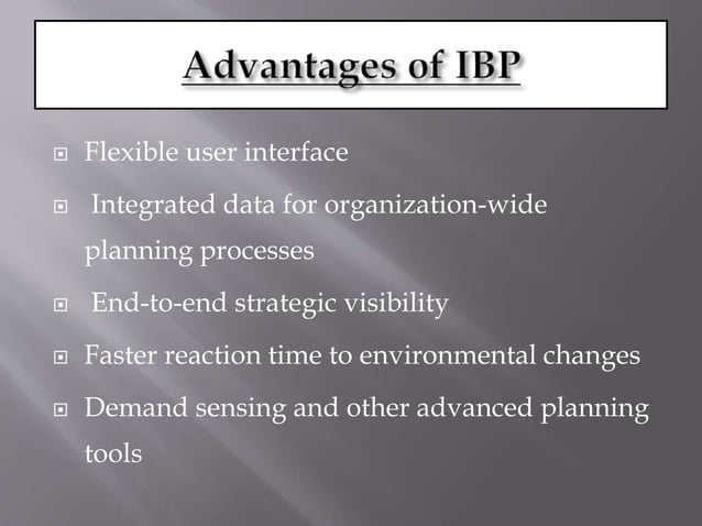 Sap ibp online training | PPT