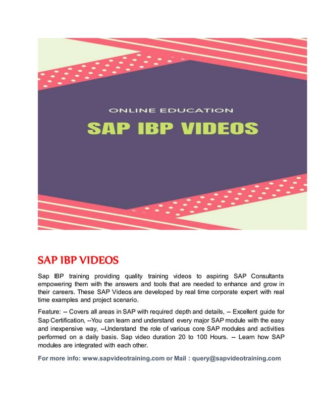 SAP IBP | DOCX